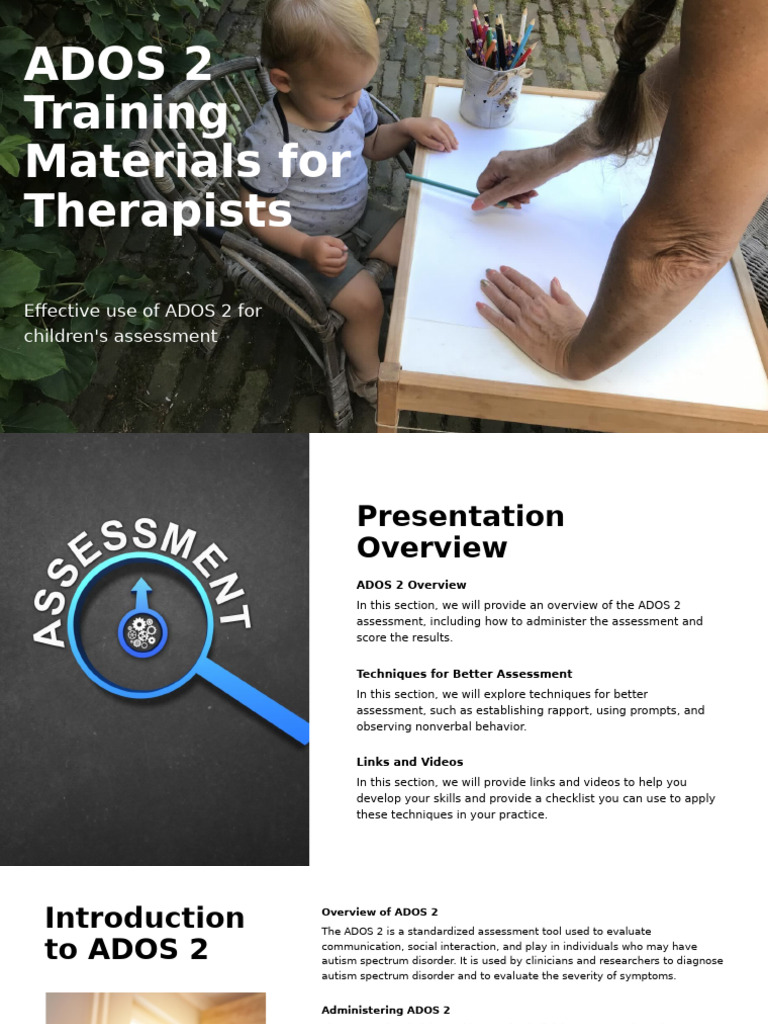 ADOS 2 Training Materials for Therapists | PDF | Nonverbal ...