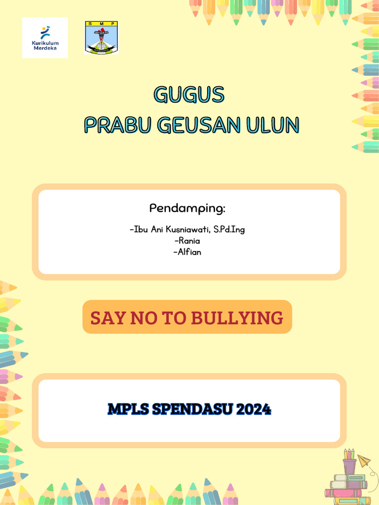 MPLS Spendasu 2024: Say No to Bullying | PDF