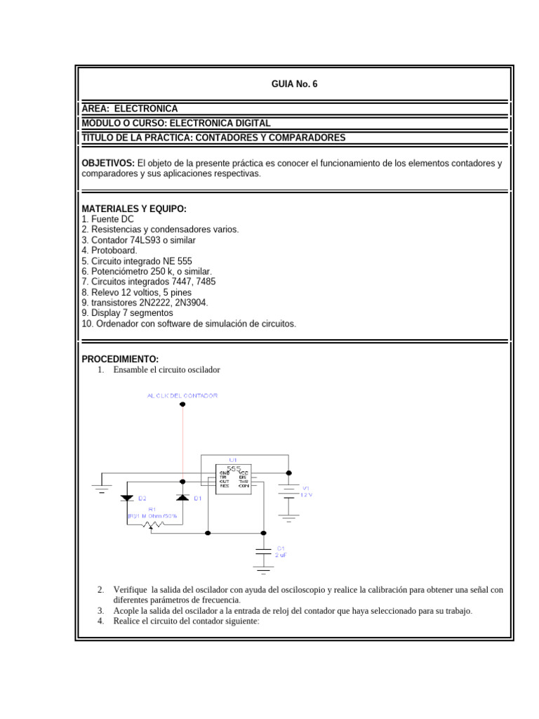 Taller 6 Comparadores | PDF | Red eléctrica | Electrónica