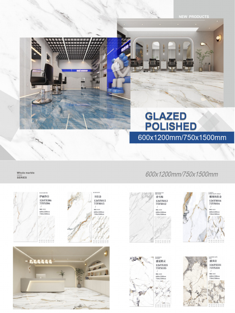2025 New 60x120 and 75x150cm Tile Catalogue | PDF