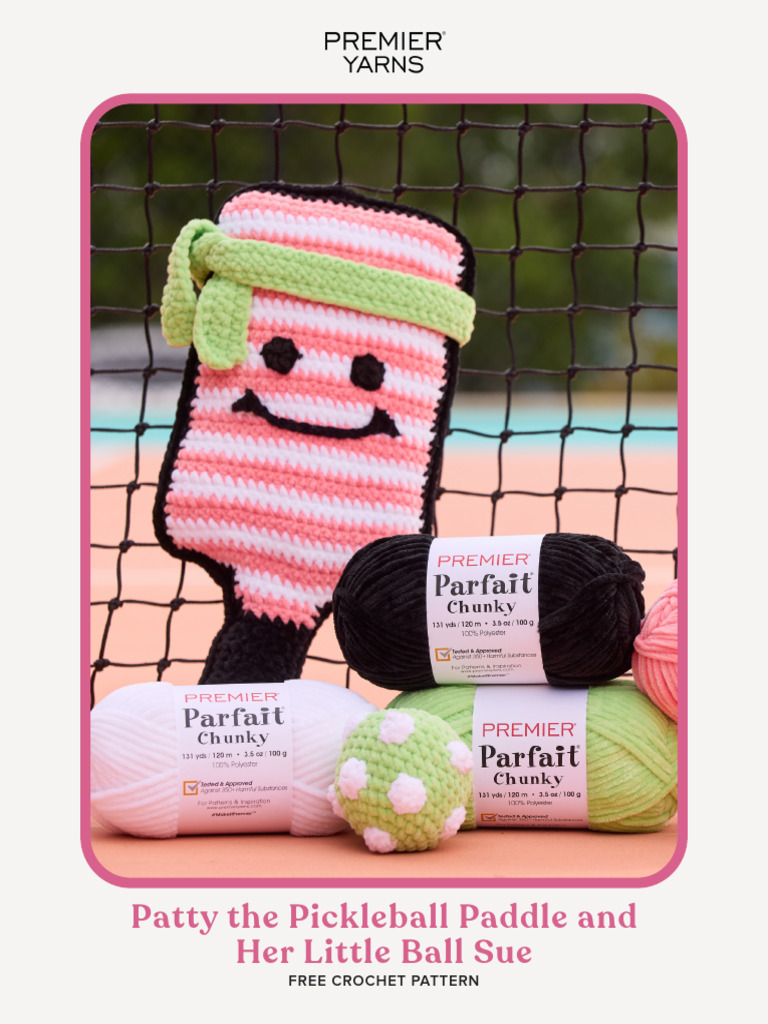Free Crochet Pattern: Pickleball Paddle | PDF | Crochet | Yarn