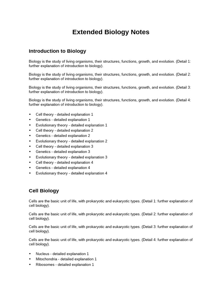 Comprehensive Biology Study Guide | PDF | Evolution | Biology