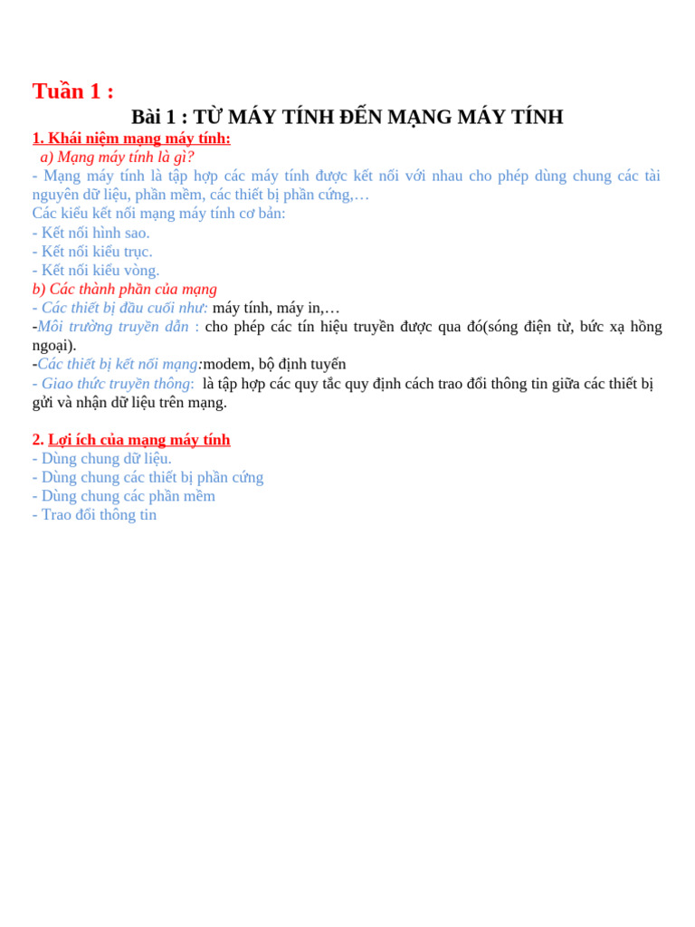 Bài 1 - 8 Gi A HK LT-HKI | PDF