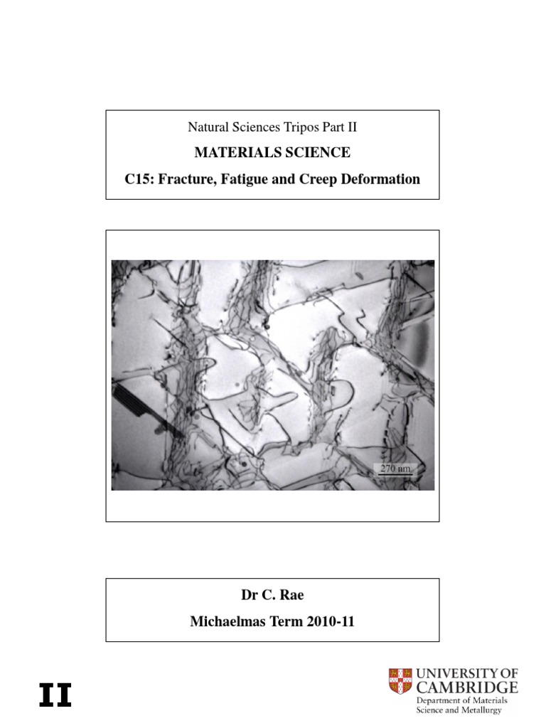 Griffith's Analysis + Fatigue + Fracture | PDF | Fracture Mechanics ...