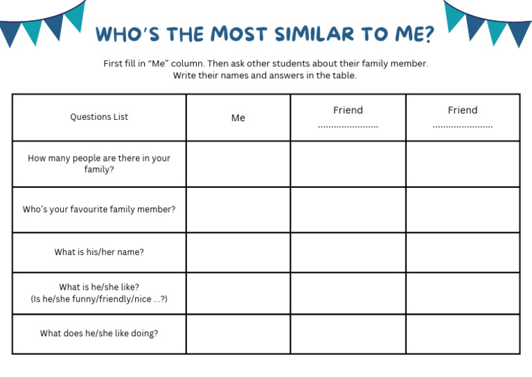 Back To School Speaking Activity Worksheet in Blue Simple Style | PDF