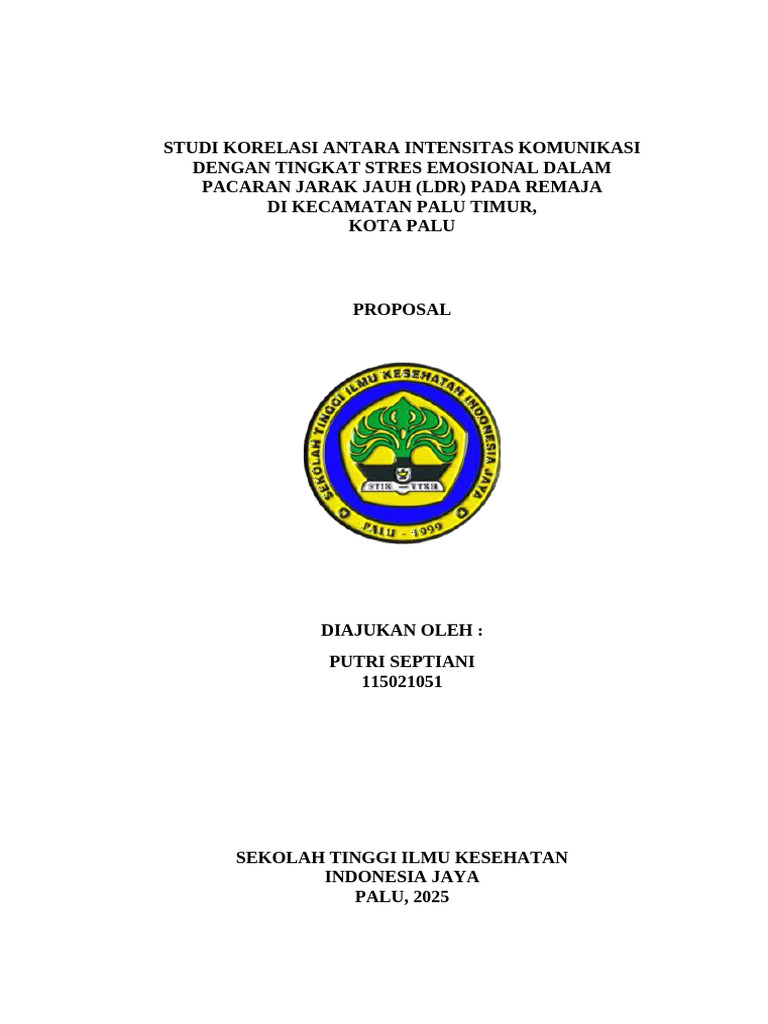 Proposal Untuk Skripsi Putri Pdf