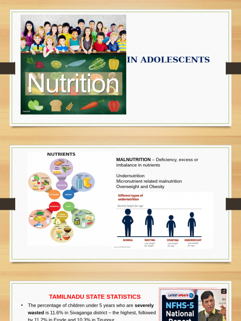 Nutrition in Adolescents | PDF | Malnutrition | Foods