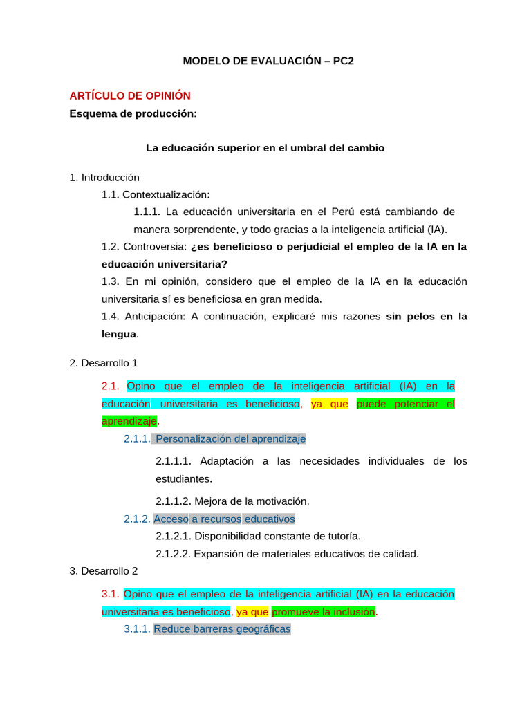 Modelo PC2-CRT 2 - 2025 (1) | PDF | Inteligencia artificial ...