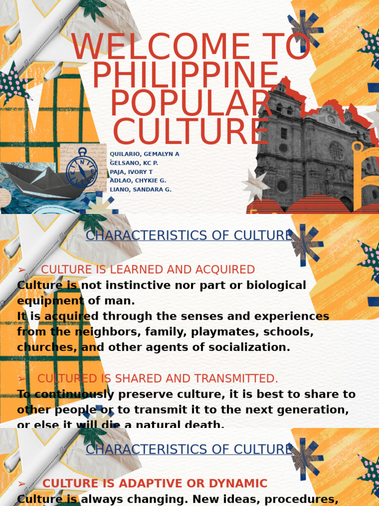 Philippine Popular Culture | PDF | Society | Liberal Arts Education