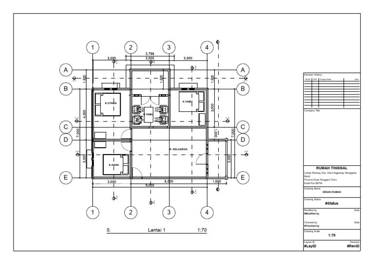1. denah rumah | PDF