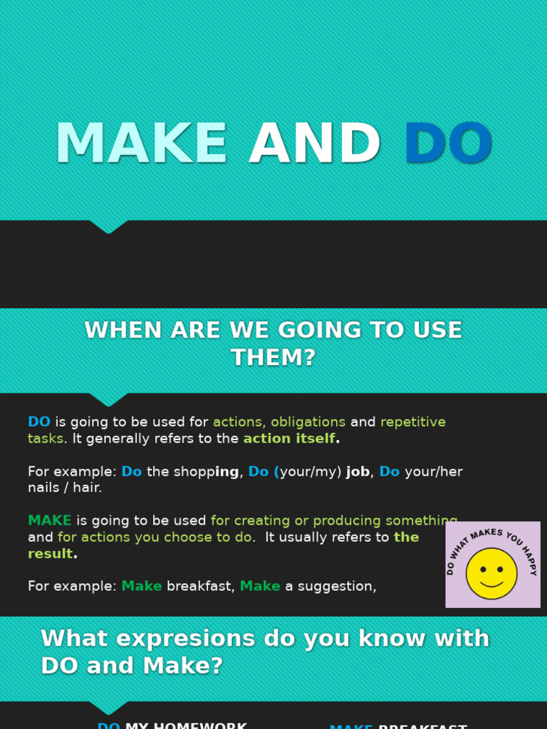 Lesson 11 - Make and Do | PDF