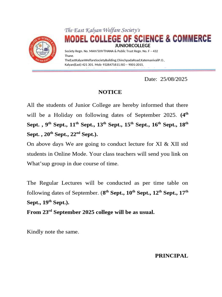 Independence Day Staff Notice | PDF