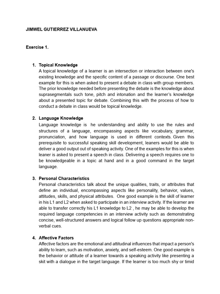 Gutierrez Jimwel Seminar2C | PDF | Second Language | Learning