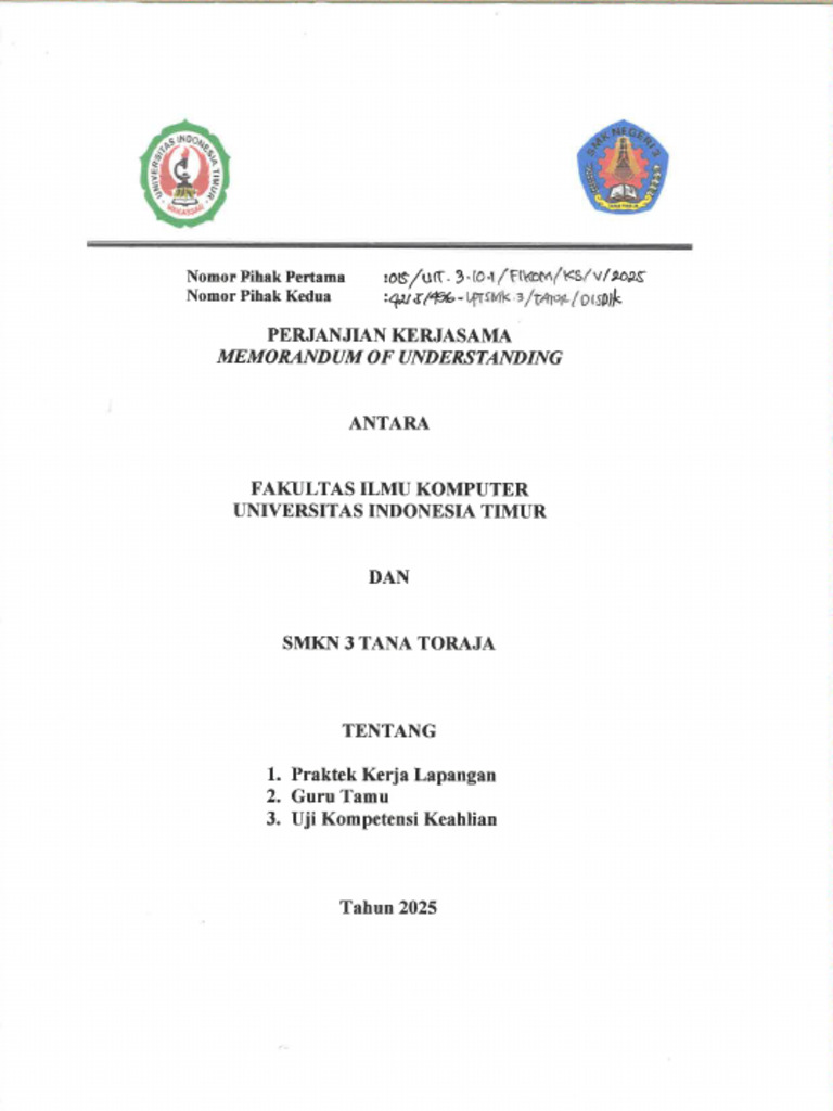 Mou Uit Pdf