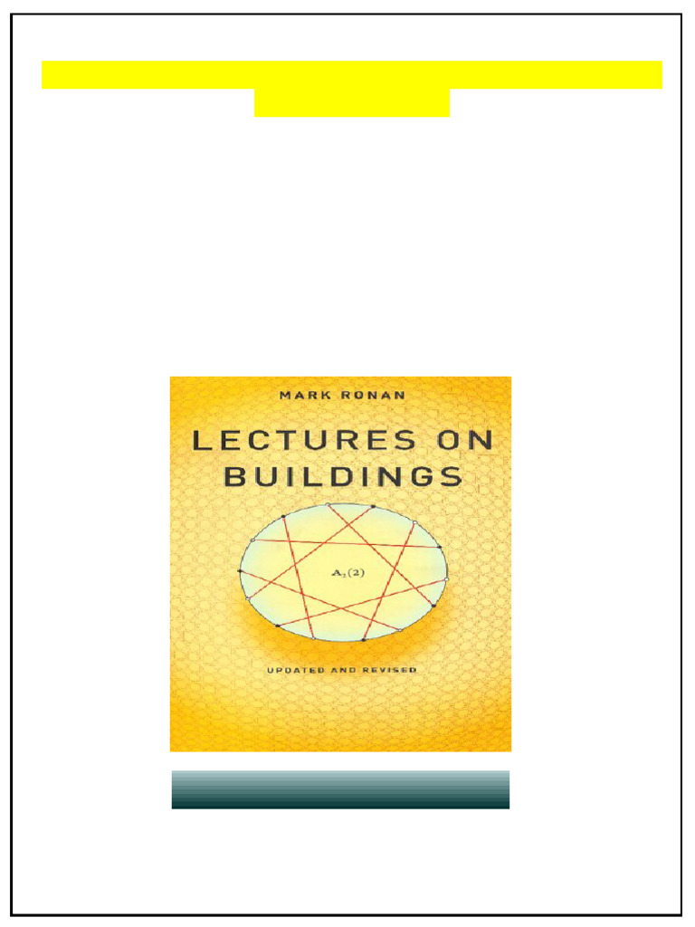 Lectures On Buildings Updated and Revised Mark Ronan Updated 2025 | PDF | Algebra | Mathematics