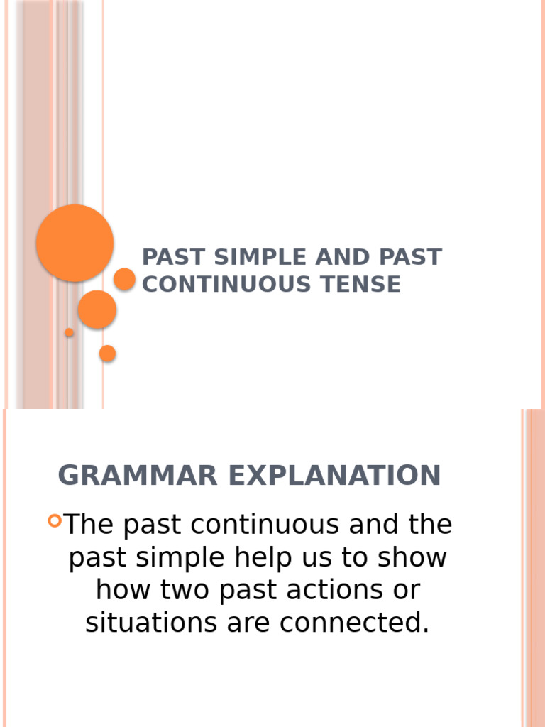 Past Simple vs. Past Continuous Tense | PDF | Syntax | Languages Of Europe