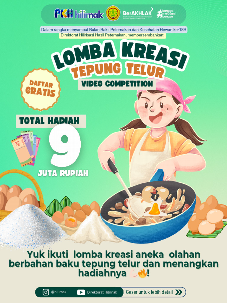 Poster Lomba Kreasi Tepung Telur 2025 | PDF
