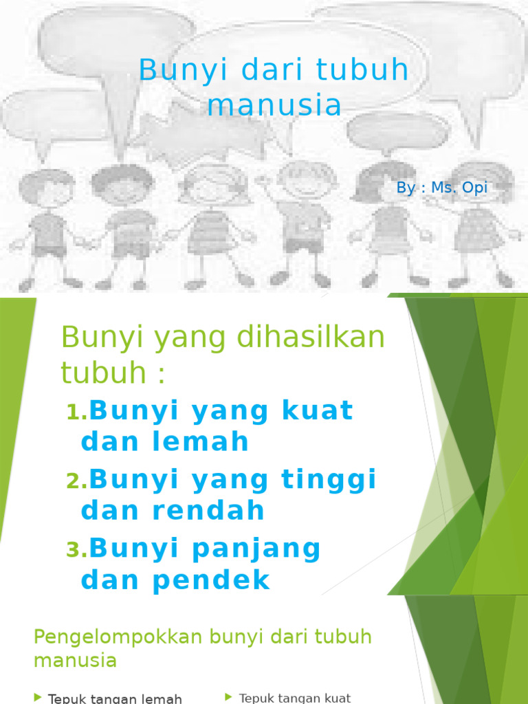 RAGAM BUNYI TUBUH MANUSIA 10092021 | PDF