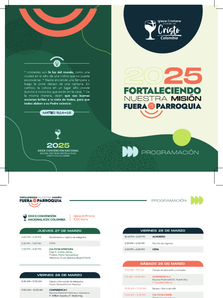 Programa Convención ICDC 2025 | PDF