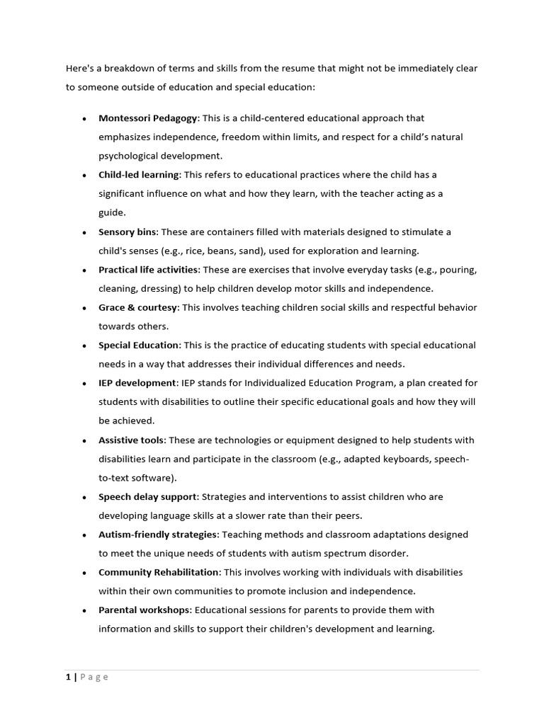 Understanding Key Education Terms | PDF | Inclusion (Education ...