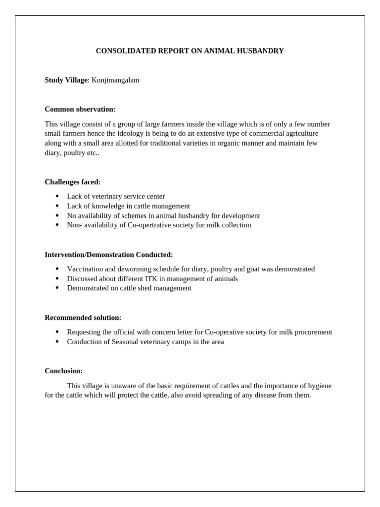 Consolidated Report on Ahs Copy | PDF
