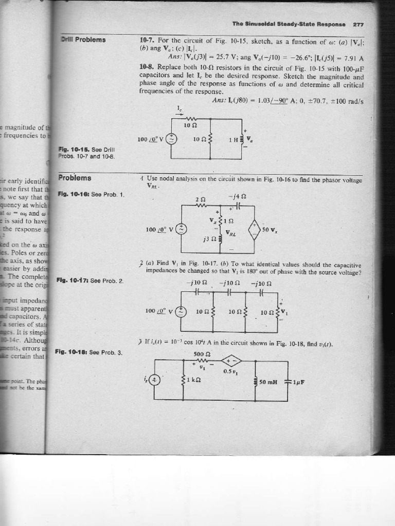 AC Circuits Problems | PDF | Force | Electricity