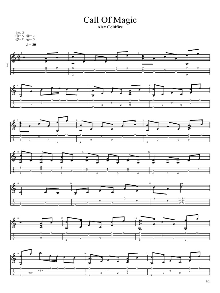 Call Of Magic: Music Notation Guide | PDF