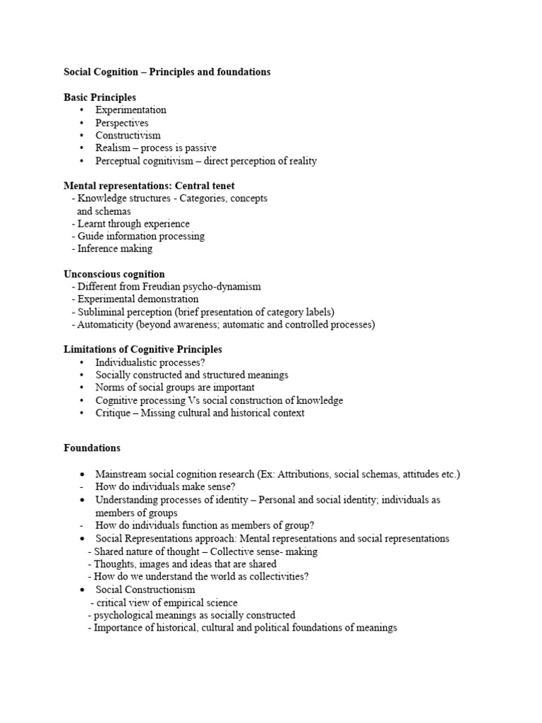 Principles and Foundations | PDF