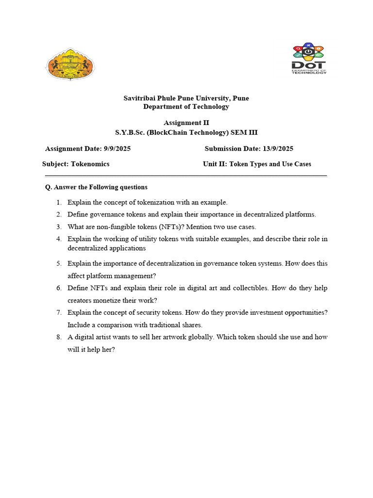 Tokenomics Assignment II | PDF | Chess Theory | Chess
