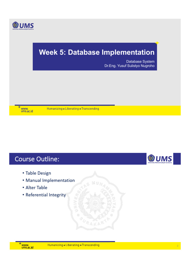 Database Implementation Guide: SQL Basics | PDF | Computer Programming ...