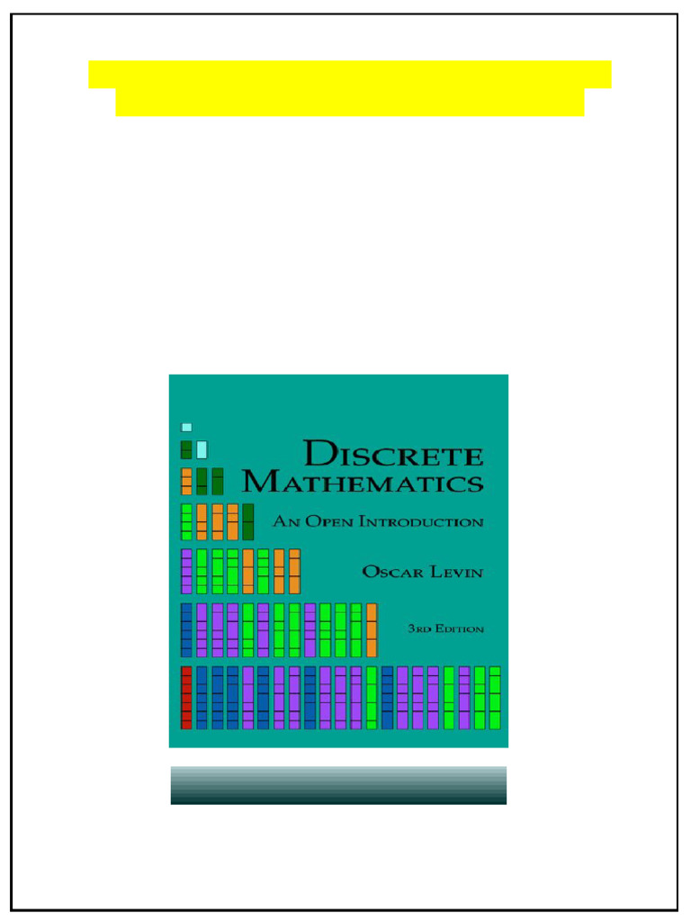 Discrete Mathematics An Open Introduction 3rd Edition Oscar Levin Download Full Chapters | PDF ...