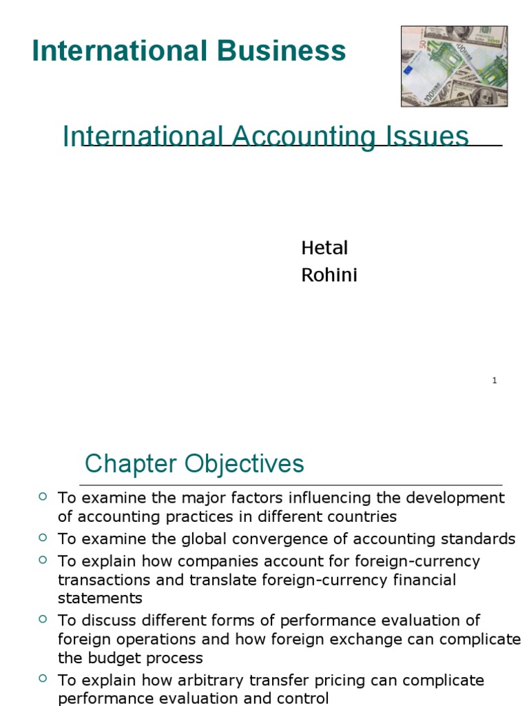 International Accounting Issues | PDF | International Financial ...