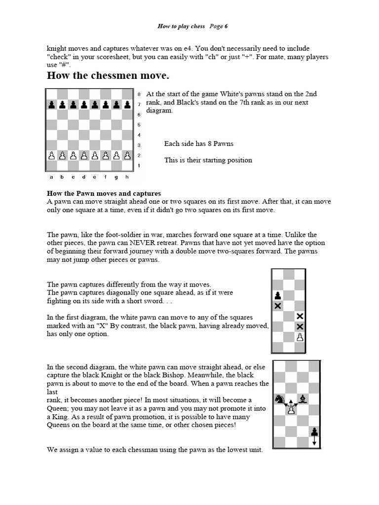 1 Chess Game Instructions-6 | PDF