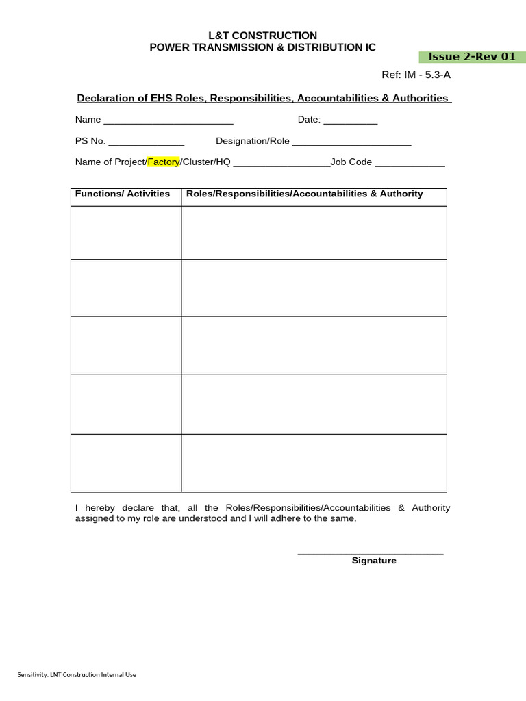 IM-5.3-A-Declaration of EHS Roles, Responsibilities, Accountabilities ...