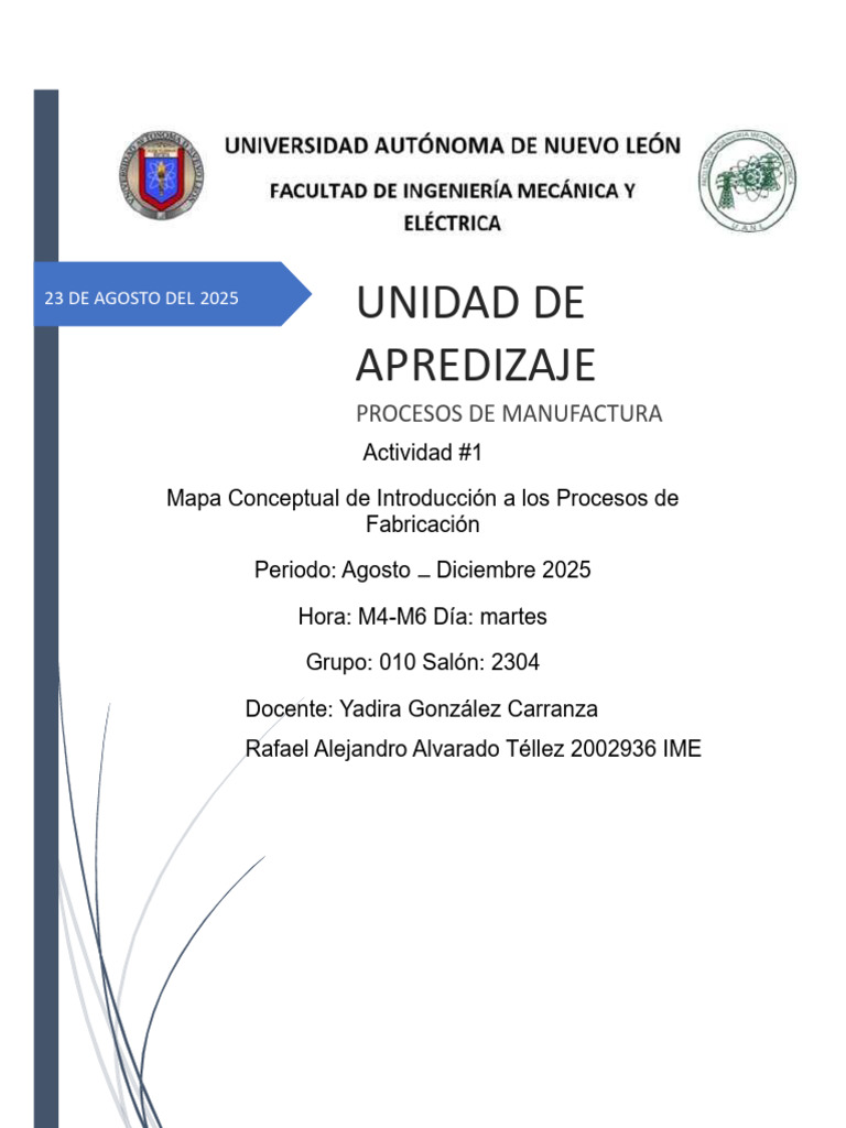 Actividad 1_procesos de Manufactura_2002936 | PDF | Acero | Soldadura