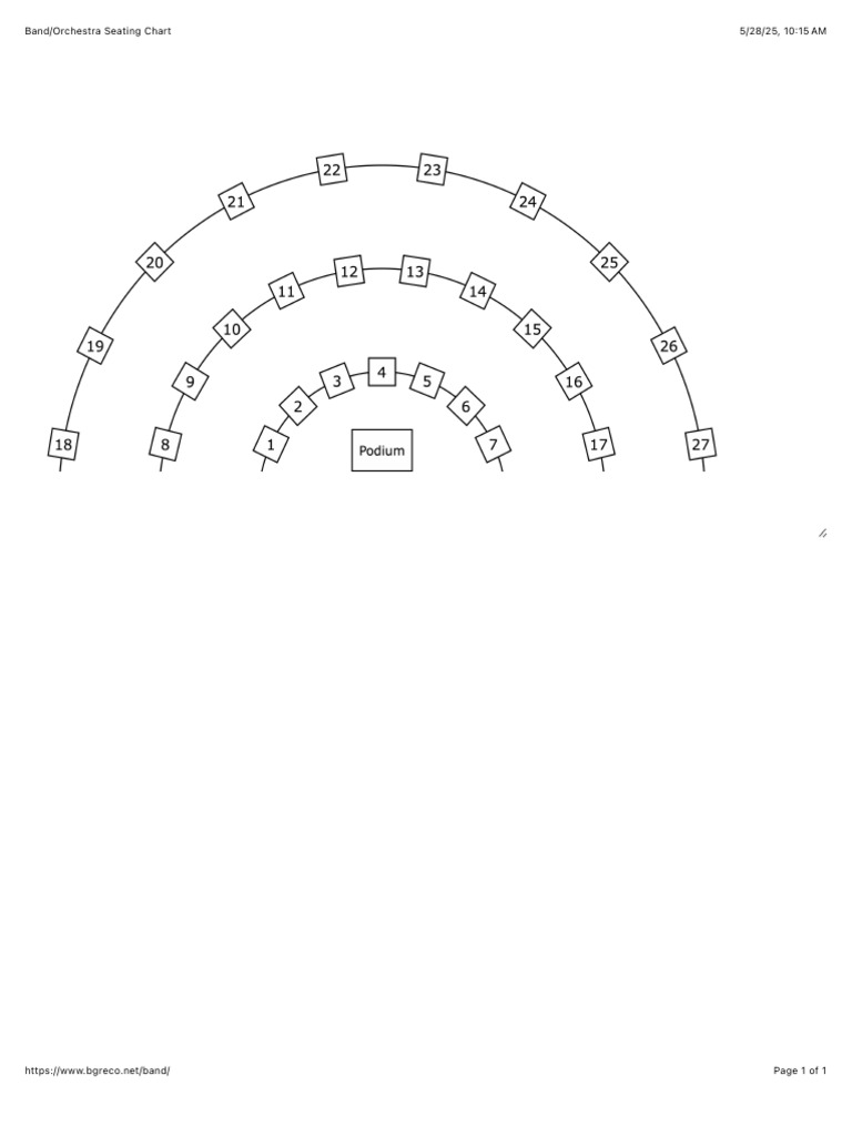 Band:Orchestra Seating Chart | PDF