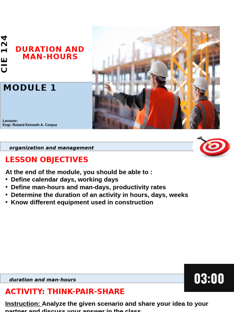 Understanding Man-Days in Construction | PDF | Concrete | Building ...