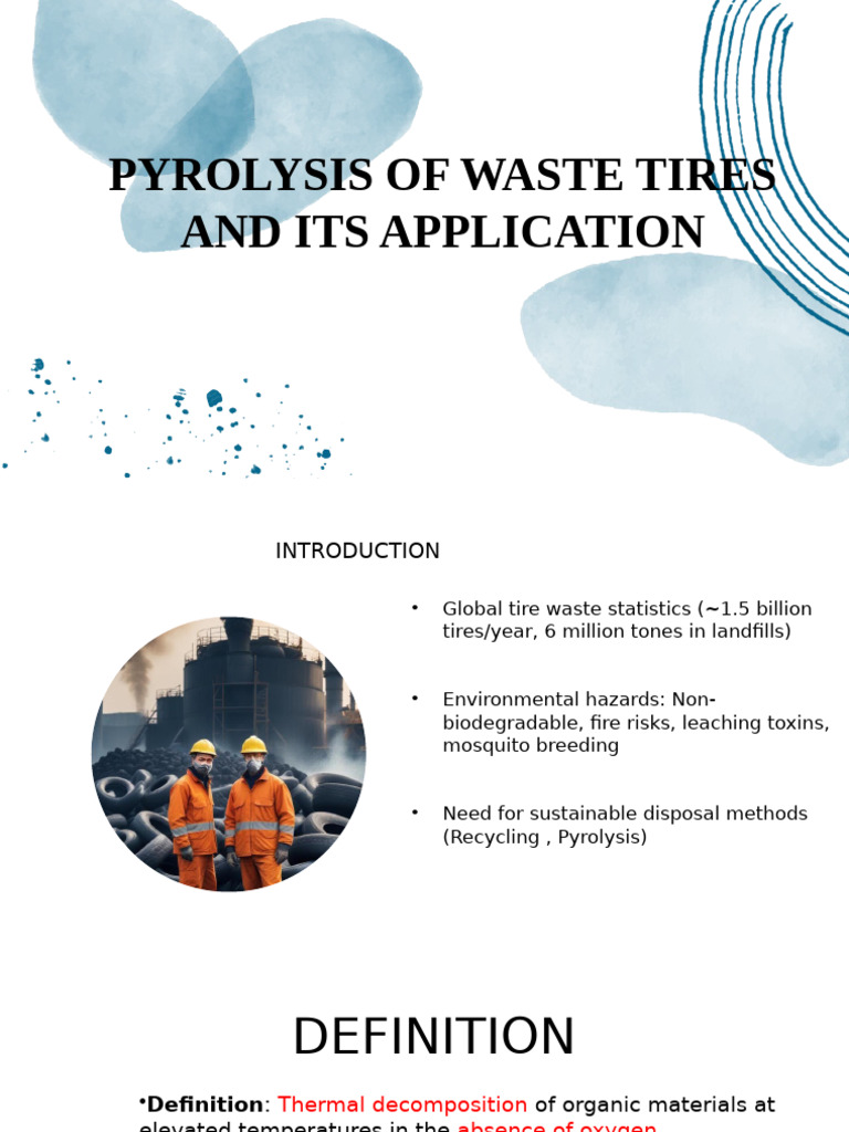 Pyrolysis of Waste Tires | PDF | Pyrolysis | Tire
