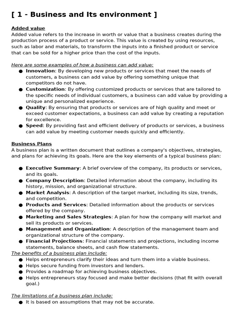 Business Value Creation and Structures | PDF | Human Resource ...