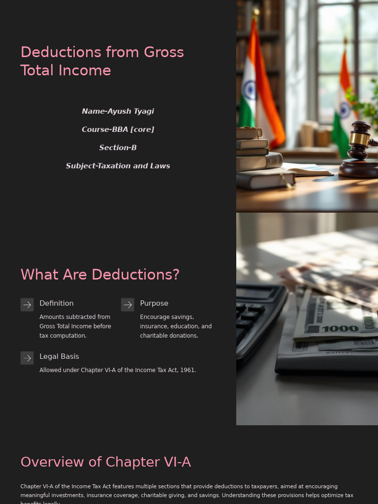 Tax Deductions Under Chapter VI-A | PDF | Tax Deduction | Life Insurance