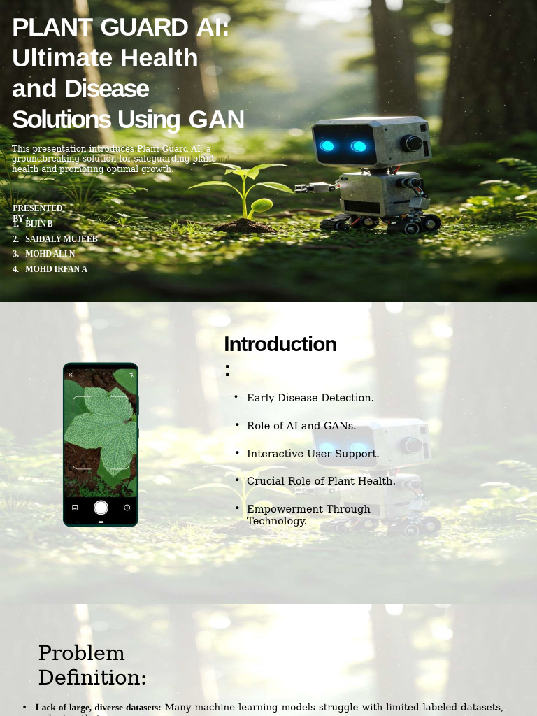 Plant Guard AI: GAN for Disease Detection | PDF | Artificial ...
