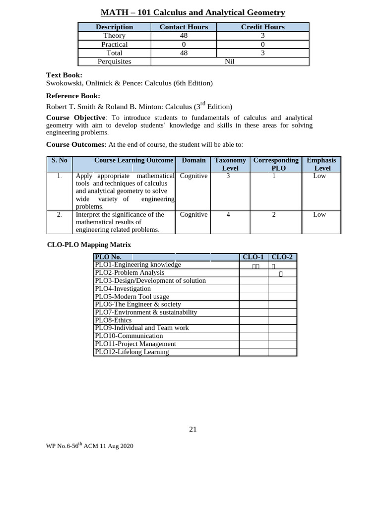 Calculus and Analytical Geometry 101 | PDF | Integral | Analytic Geometry