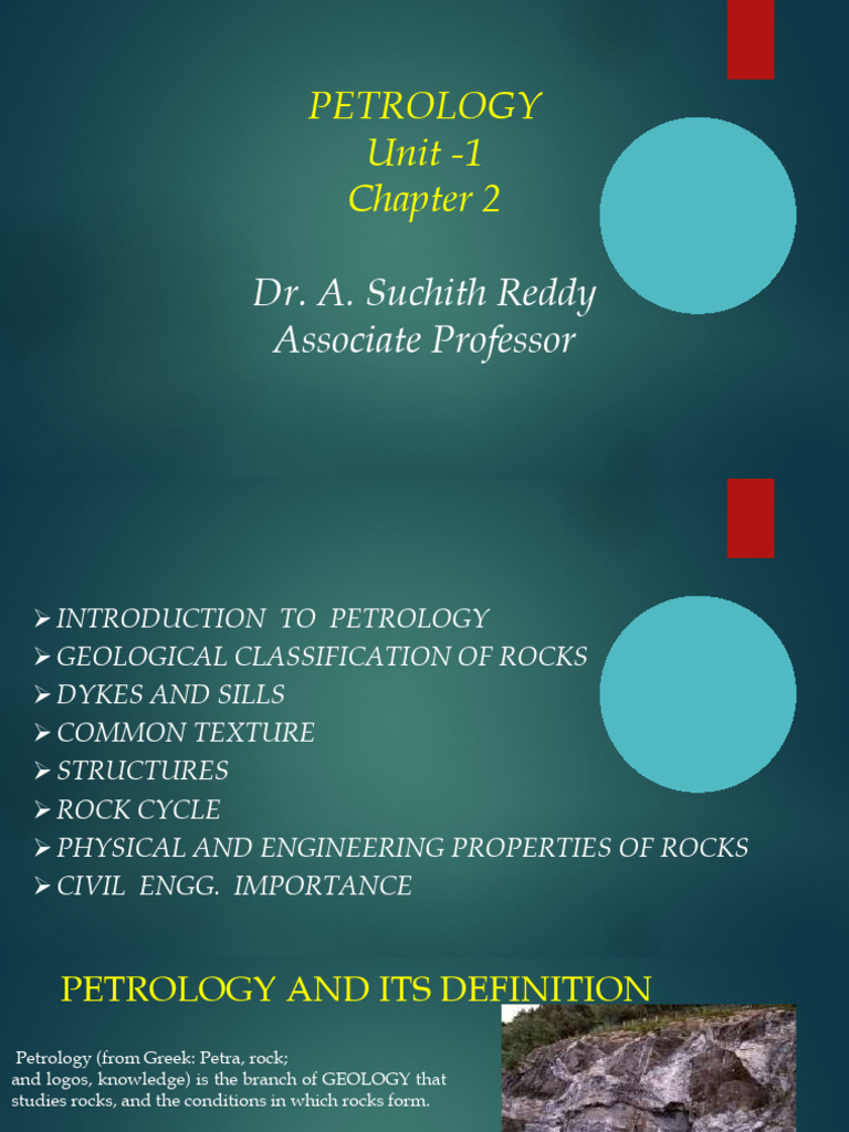 UNIT 1 Chapter 2 Petrology Part6 | PDF | Rock (Geology) | Sedimentary Rock