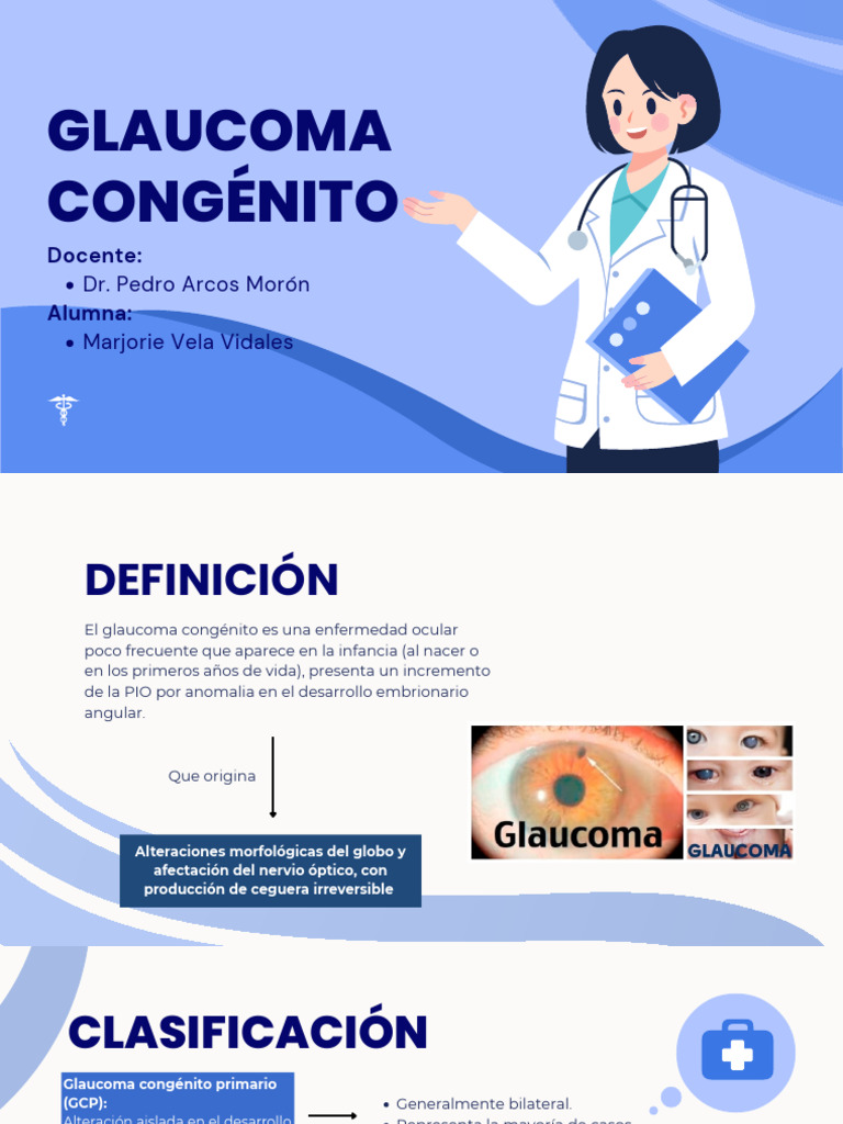 Glaucoma Congénito: Causas y Tratamiento | PDF | Glaucoma | Oftalmología