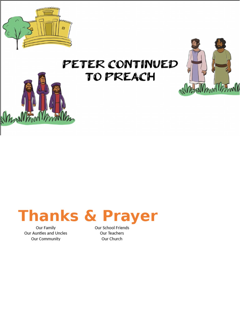 Acts 4 - Peter Continues To Preach | PDF