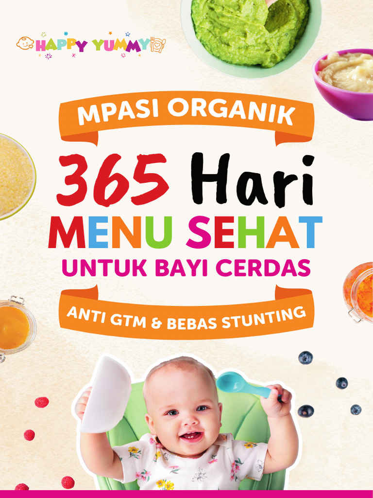 MPASI Organik 365 Hari Menu Sehat Untuk Bayi Cerdas Anti GTM Bebas ...