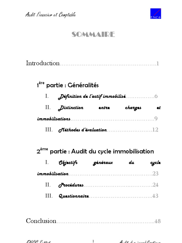 Thme 1. Cycle Immobilisations | PDF | Immobilisations | Plus-value