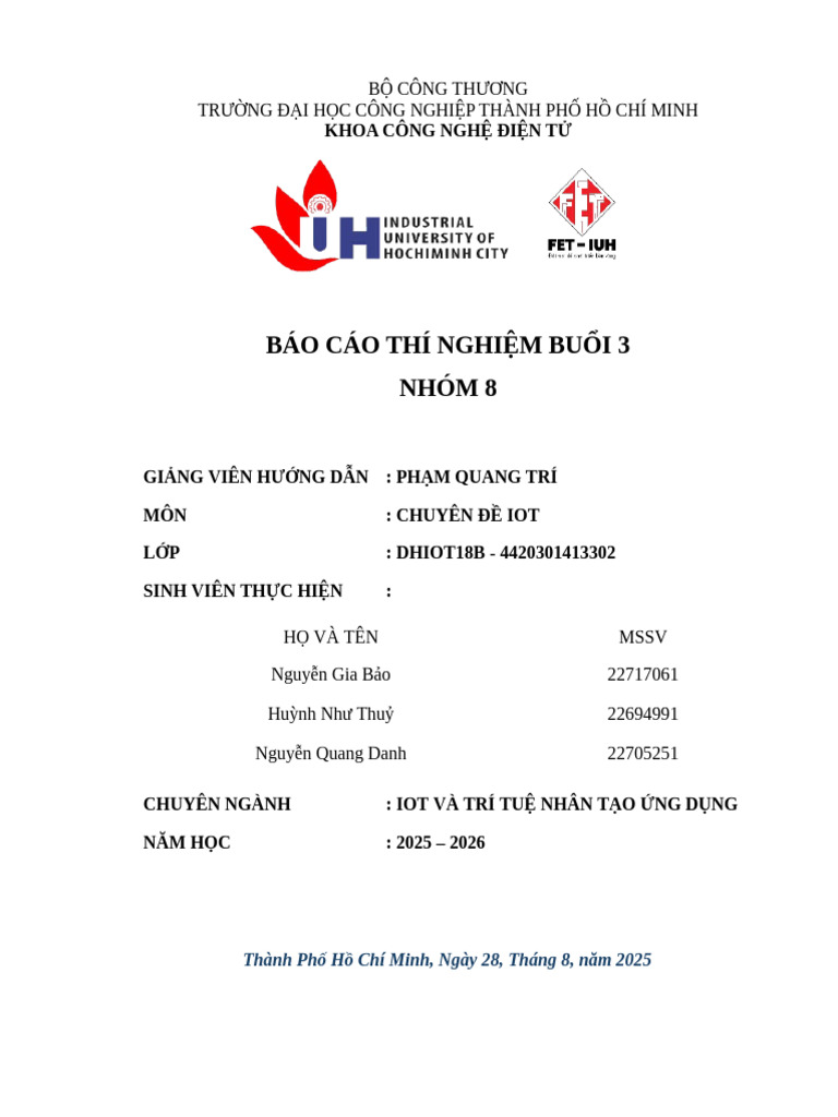 Iot St6 Nhom 8 Bai 3 | PDF