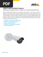 Datasheet Axis p1467 Le Bullet Camera Es ES 393064 | PDF | Vídeo | Compresión de datos