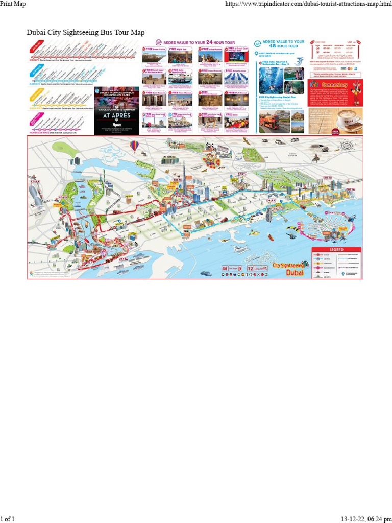 Dubai City Sightseeing Bus Map | PDF